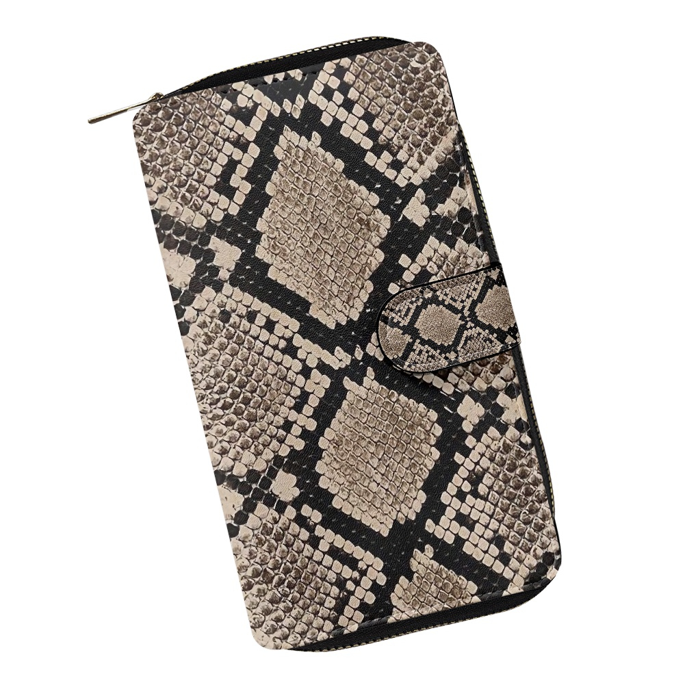 Flap Long Wallet Women Leather Long Purse Multicolor Card Holder ...