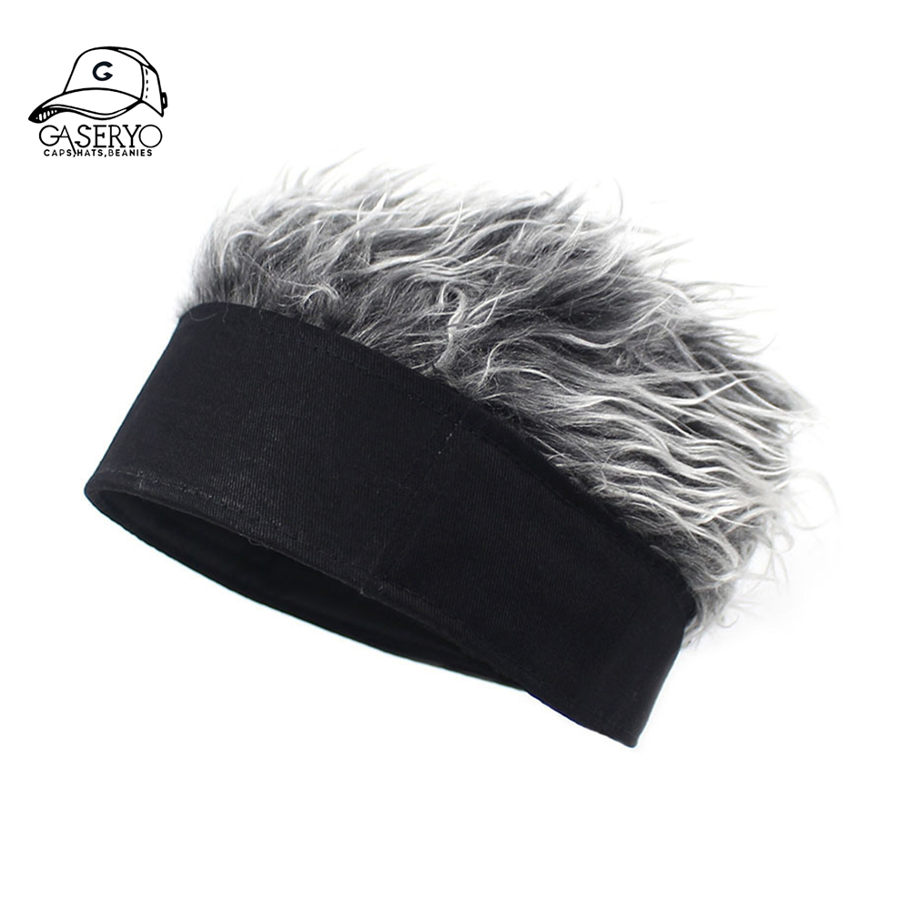 Gaseryo Hat Handsome Simulation Wig Short Hair Retro Hip-Hop Spoof ...