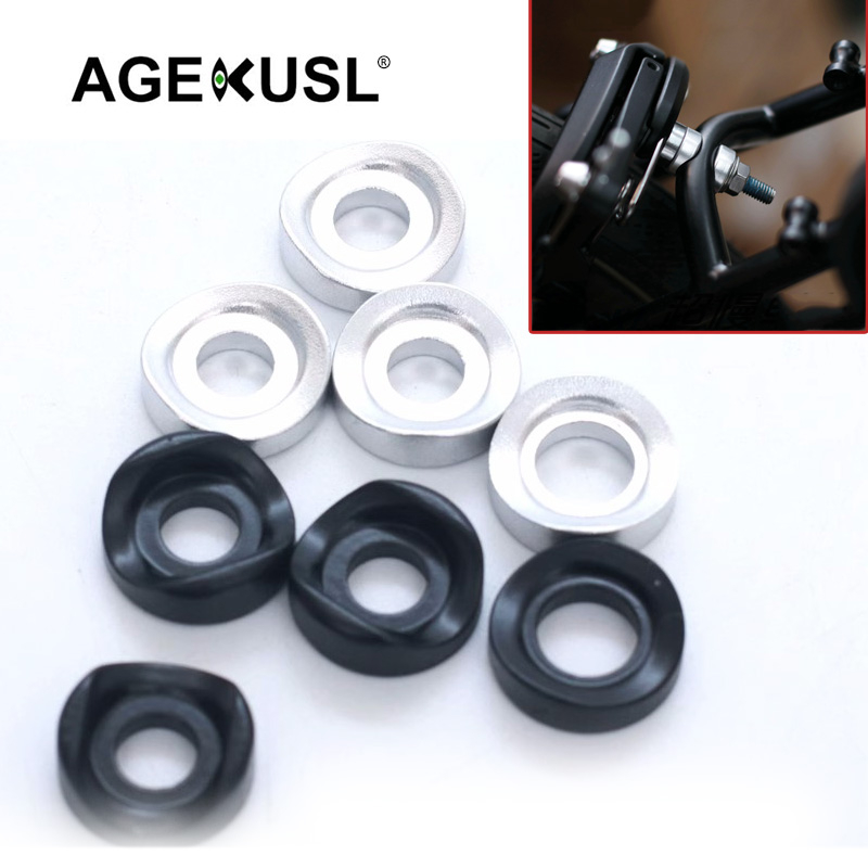 AGEKUSL Bicycle Brake Caliper Spacers CNC Aluminium Alloy 5.6g Washers ...