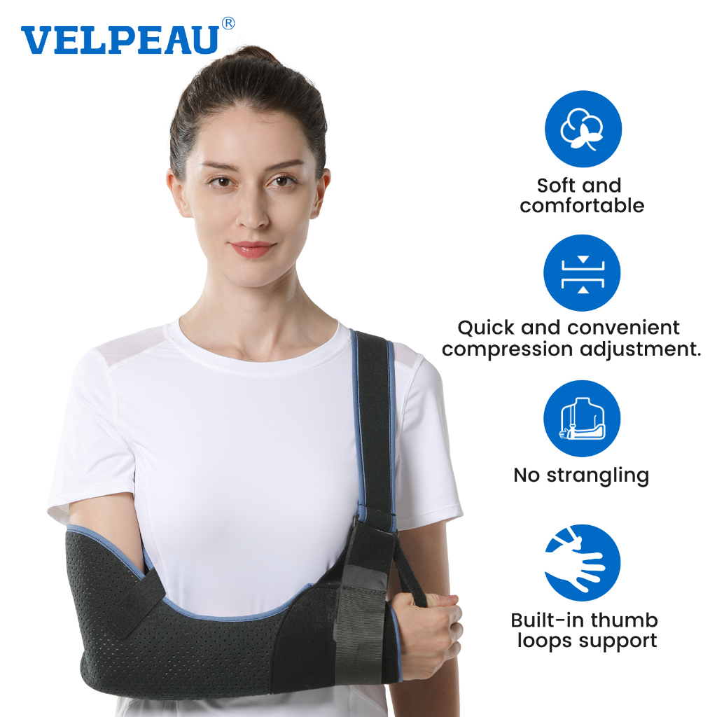 VELPEAU Arm Sling Shoulder Immobilizer Rotator Cuff Support Brace ...