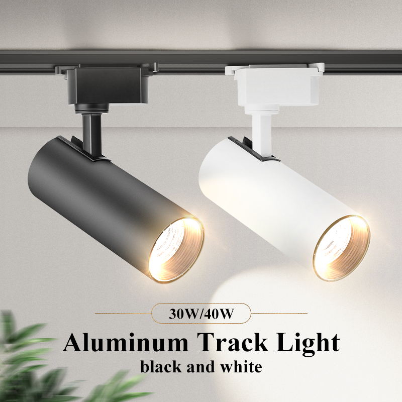 Led Track Light 220V COB Track Lights Rail Lamp 12W 20W 30W 40W Spot ...