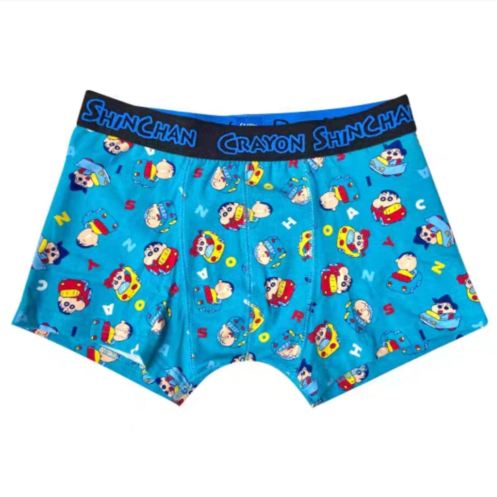 Boxer Men Underwear Male Cartoon Boxers Cotton Shorts Innerwear Crayon ...