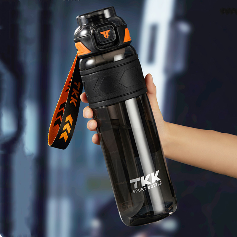 1000ml/1500ml High Quality Tritan Material Water Bottle With Straw Portable Durable Gym Fitness ...