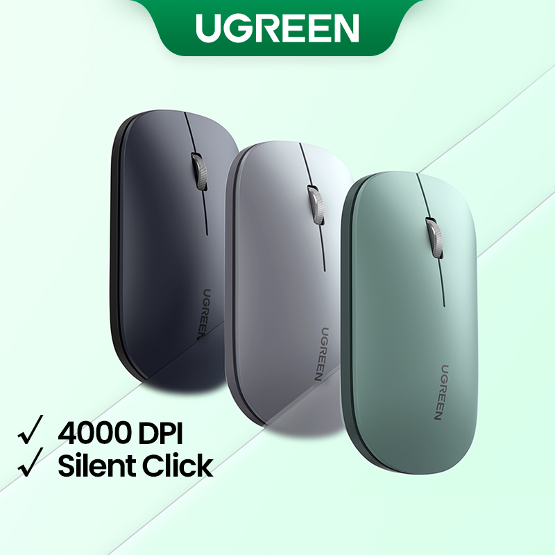 UGREEN Mouse Wireless Bluetooth 2.4G and 5G Dual Model Silent Mice 4000 ...