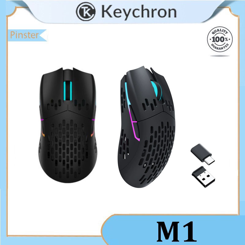 Keychron M1 Three-mode Bluetooth Wireless Mouse Dual receiver Esports ...