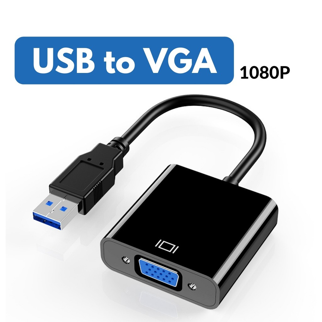 USB to VGA Cable Adapter/Adaptor/Converter USB VGA Adapter/Converter ...