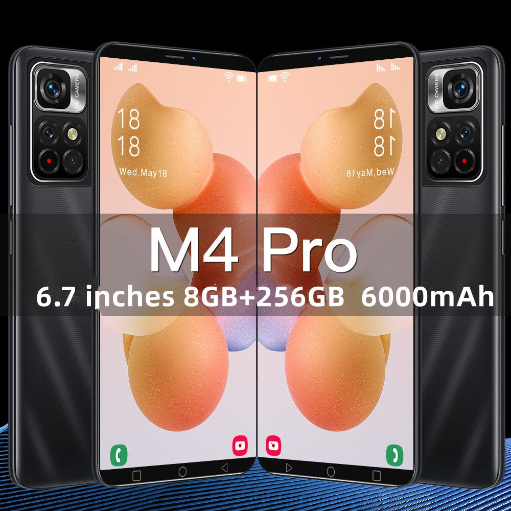 Smartphone M4 Pro Phone 8GB+256GB 6.7 inch Global Dual sim Android ...
