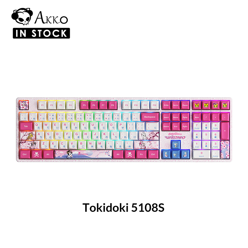 Akko Tokidoki 5108S Hot-swappable Wired Mechanical Keyboard with RGB ...