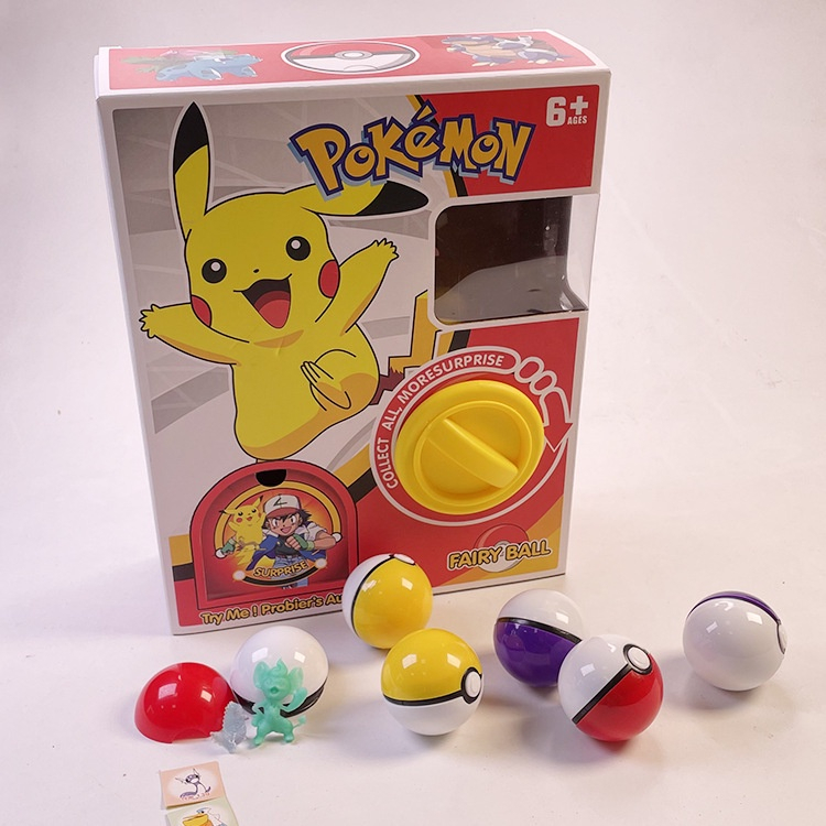 [Ready Stock] Pokémon Random Surprise Ball box gashapon machine six ...