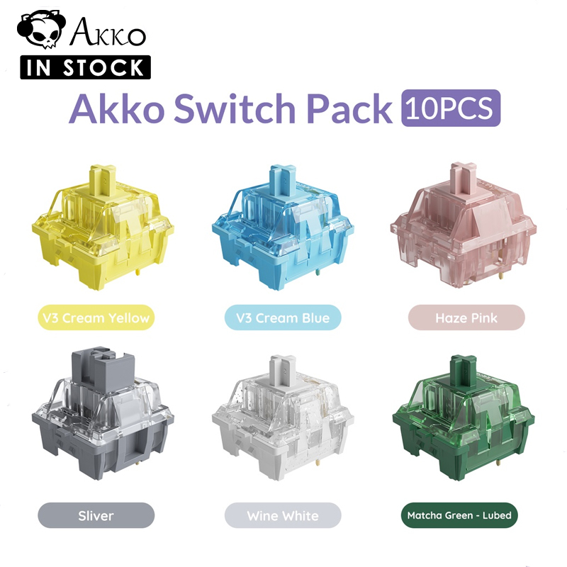 Akko CS Switches with Stable Dustproof Stem for MX Mechanical Keyboard ...