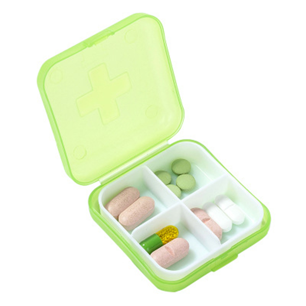 Portable Mini Pill Box 7 Grid Useful Waterproof Contrasting Color ...