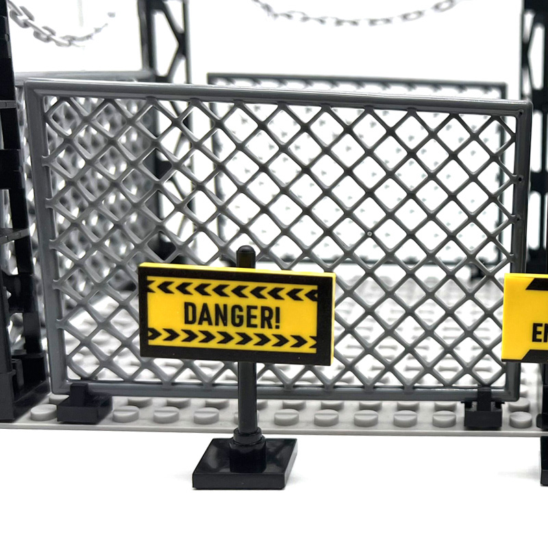 Road Sign City Figures Parts Military Scene Mini Printed DIY Building ...
