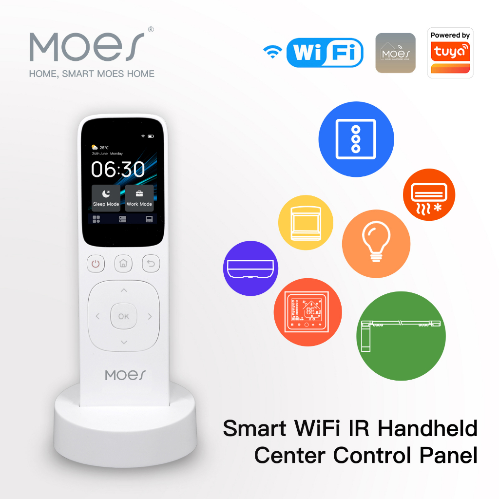 MOES Wifi Tuya Smart Central Control Panel Wireless Touch Screen ...