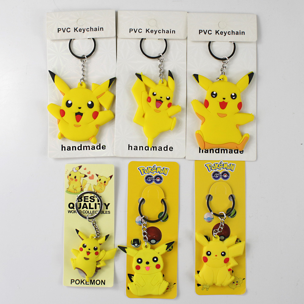 4-8cm Takara Tomy Japan Anime Pokemon Pikachu Key Chain Accessories ...