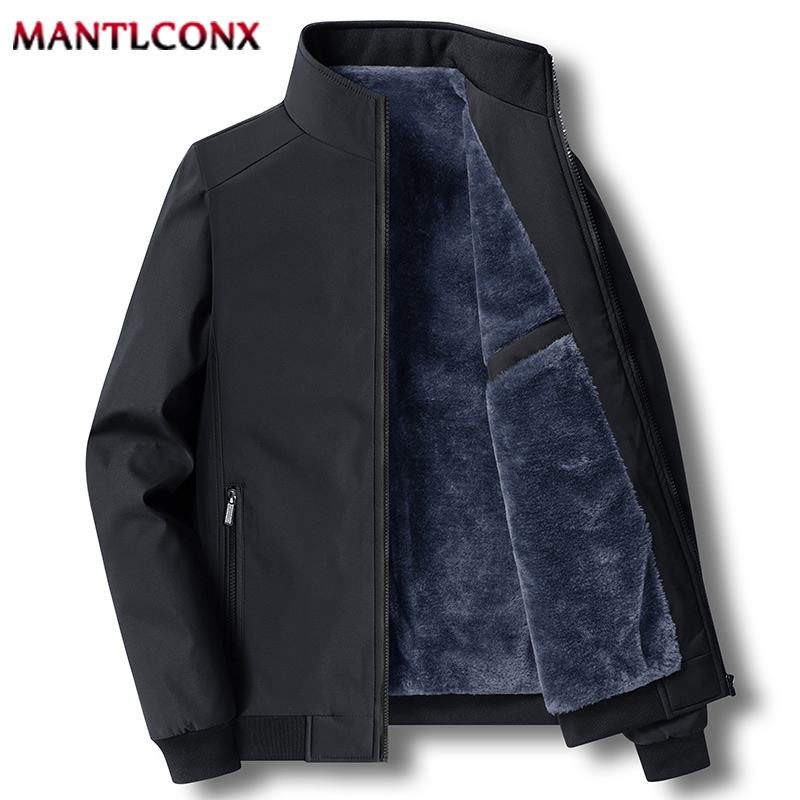 Plus Size M-8XL Fleece Lined Men's Winter Jacket Thermal Winter Jackets ...