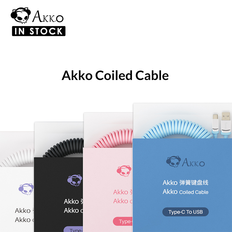 Akko Keyboard Cable with Coil, High-strength and Elasticity, Customized ...