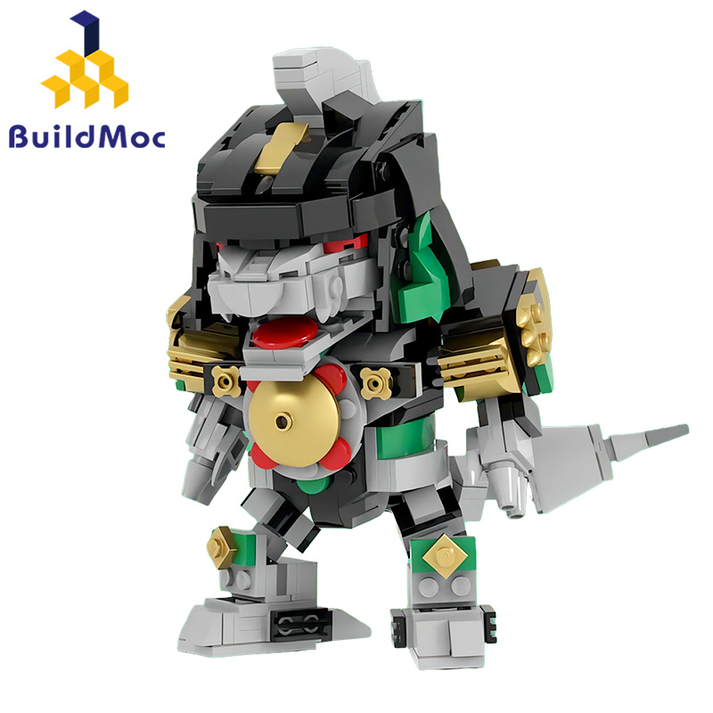 Buildmoc MMPR Mighty Morphin Power Rangers Model Dragonzord Green ...