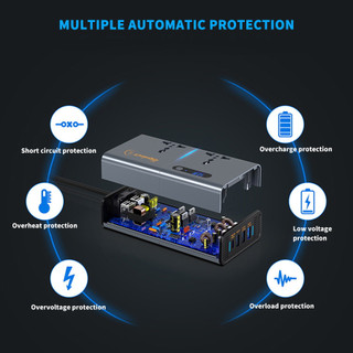 LST 200W Car Power Inverter Newly Car Plug Adapter Outlet Charger DC ...