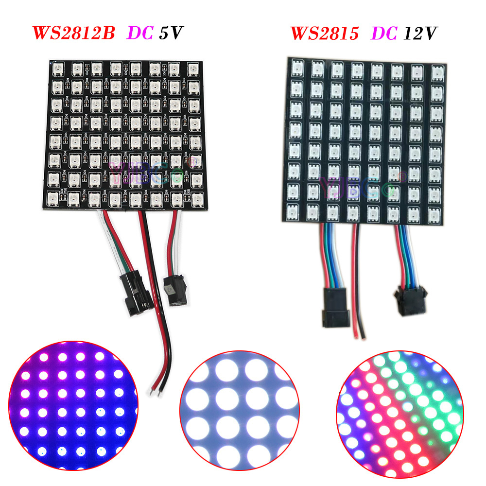 135LED Pixels WS2815 WS2812B Matrix Panel Screen Digital Flexible ...