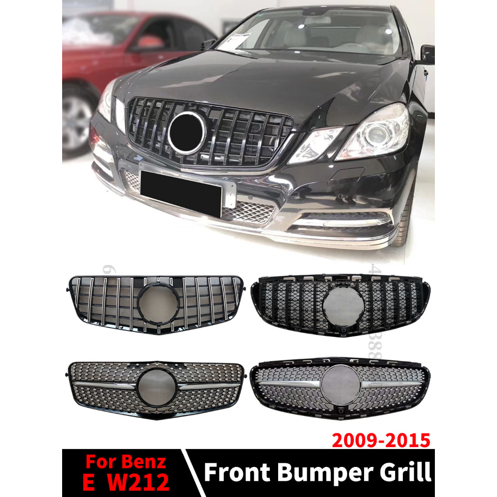 Front Bumper Grille Racing Hood Grill Grid Tuning Middle Mesh For Mercedes Benz E W212 2009-2015 ...