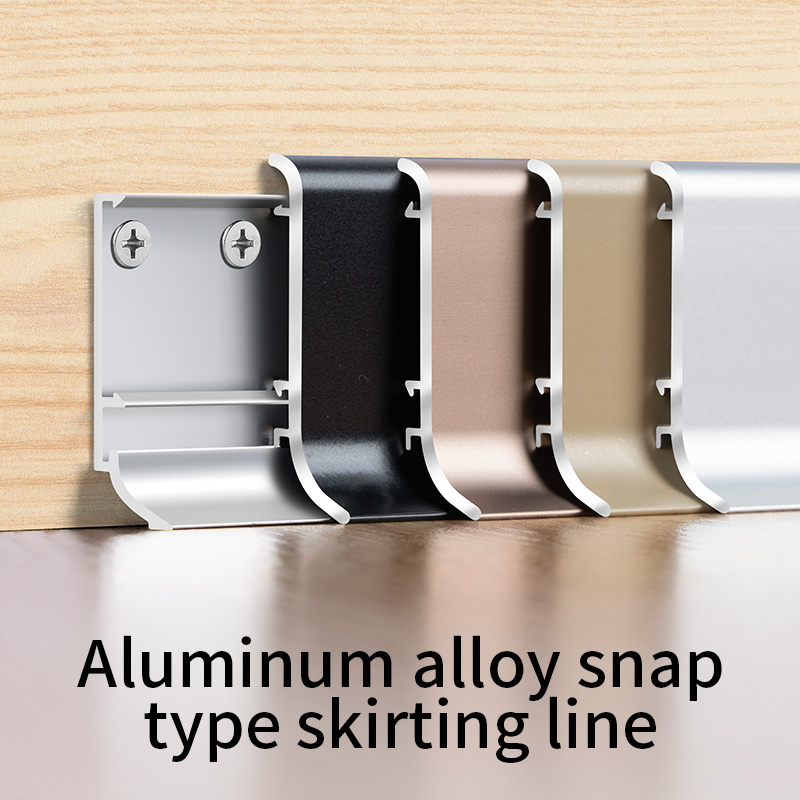 Aluminium alloy skirting line2022 Baseboard Corner Line Invisible Foot ...