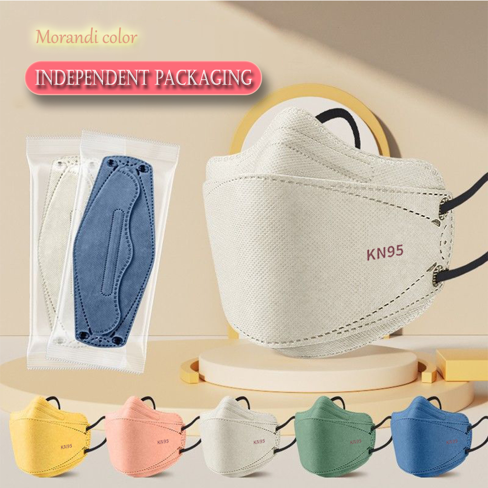 10PCS KOREA KF94 MASK Macaroon Style MASK EARLOOP MASK Adult MASK 4 PLY ...