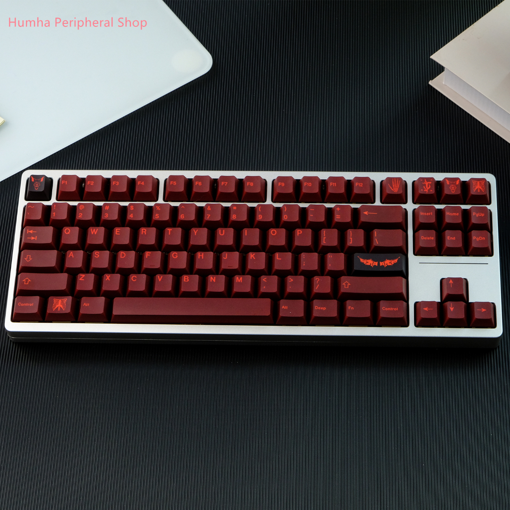 Humha Infernal keycap PBT material Dye-Sublimation Cherry profile Mechanical Keyboard keycap ...