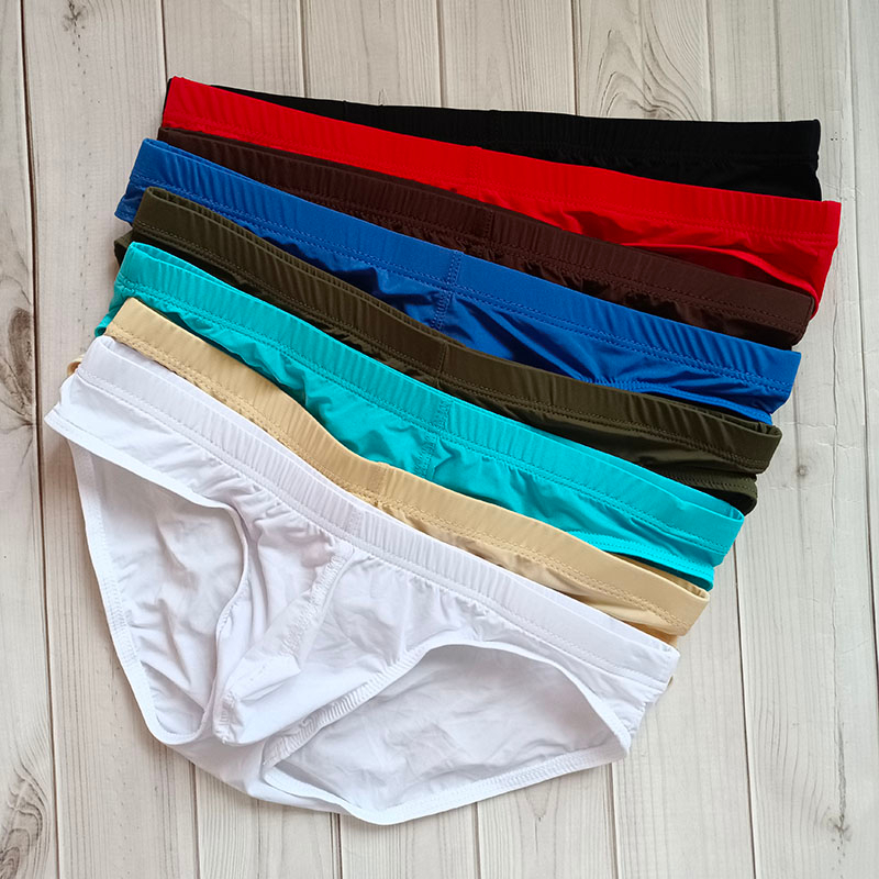Men's ultra-thin ice silk seamless one-piece briefs | Shopee Singapore