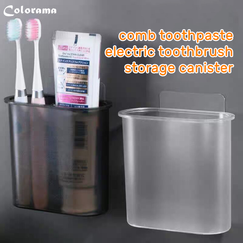 Toilet wall hanging shelf, comb toothpaste electric toothbrush storage ...