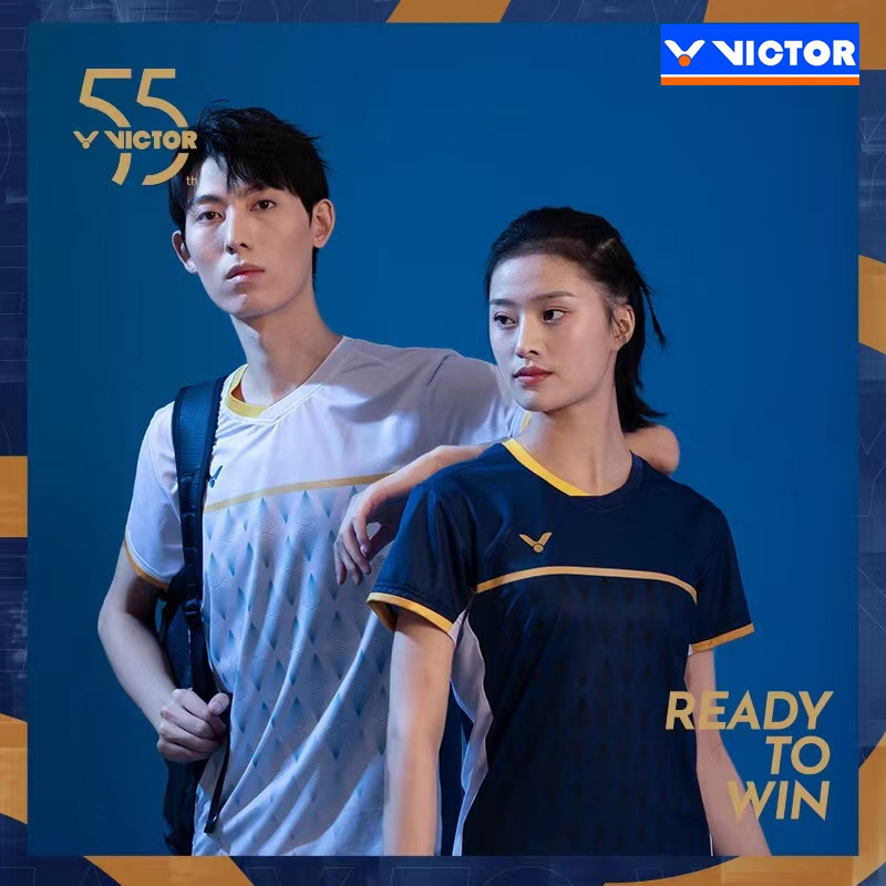 Victor Badminton 55th Anniversary Men's and Women's Match Short Sleeve ...