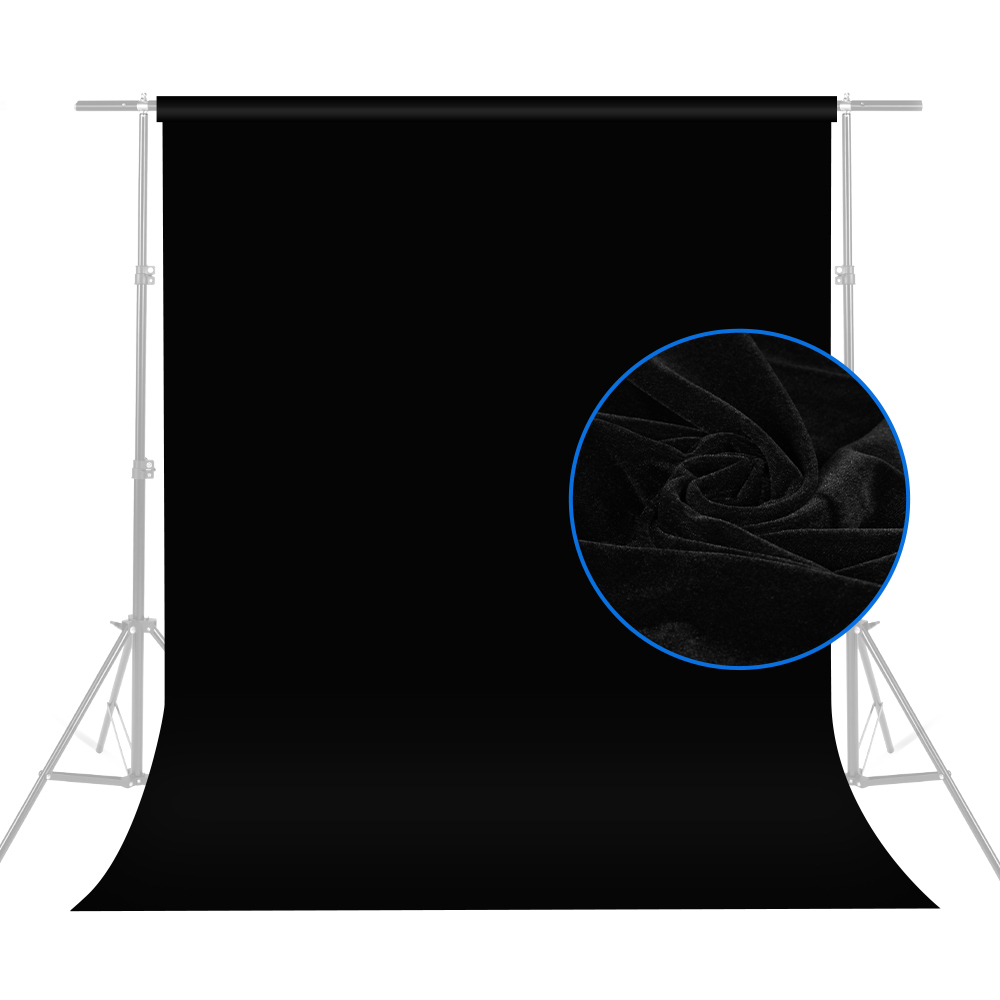 Wenzi Black Photography Backdrop Background 200x300cm Velvet Screen ...