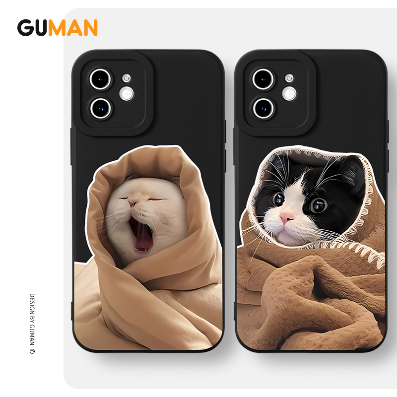 GUMAN Soft Silicone Matching Couple Set Cute Funny Shockproof Phone ...