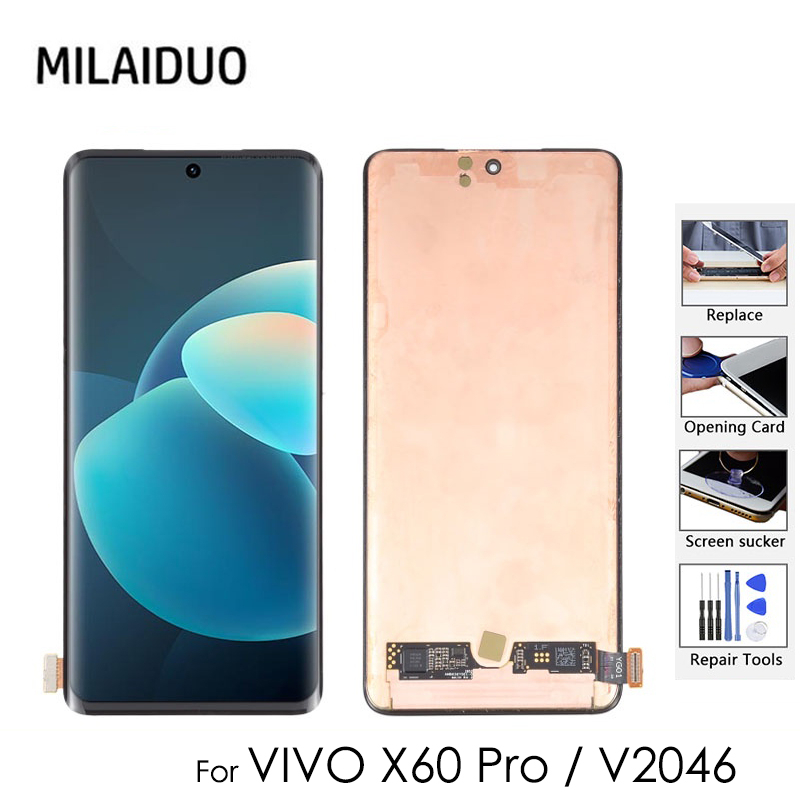 6.56'' Original AMOLED For VIVO X60 Pro LCD Touch Screen and Digitizer ...
