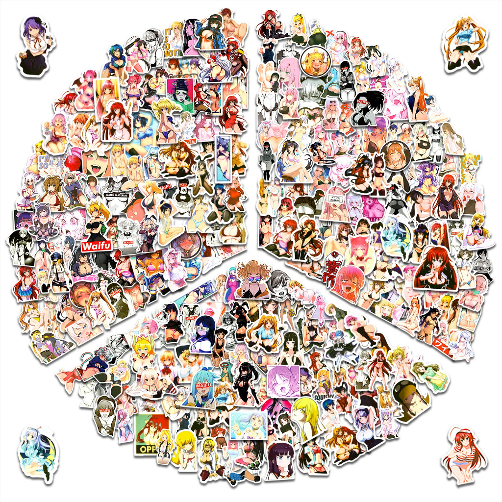 300/200/100PCS Hot Sexy Beauty Waifu Hentai MILF Stickers For Laptop ...