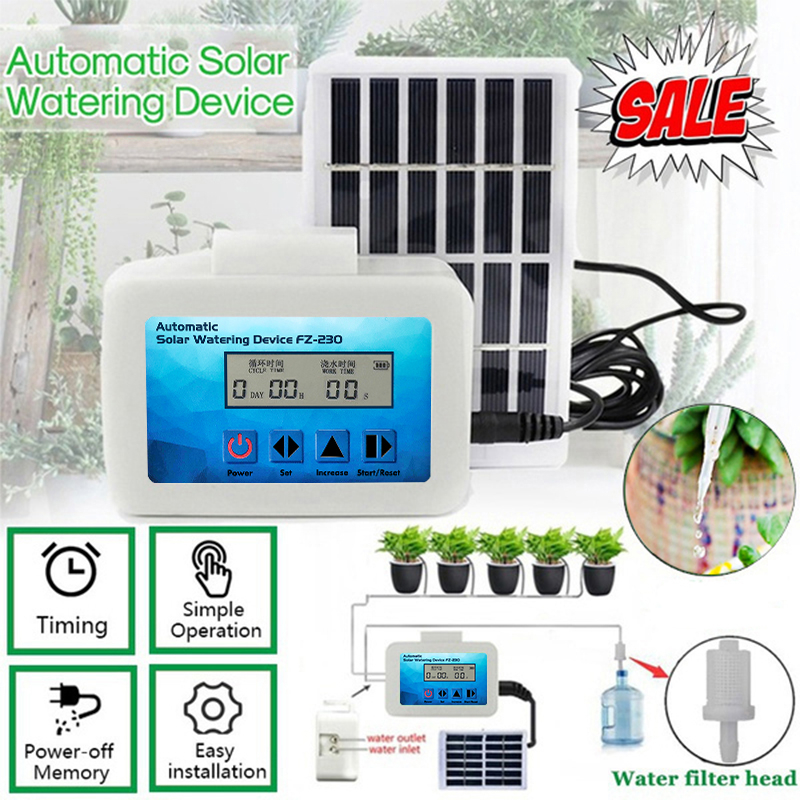 Solar Powered Automatic Watering System Water Timers For Hoses ...