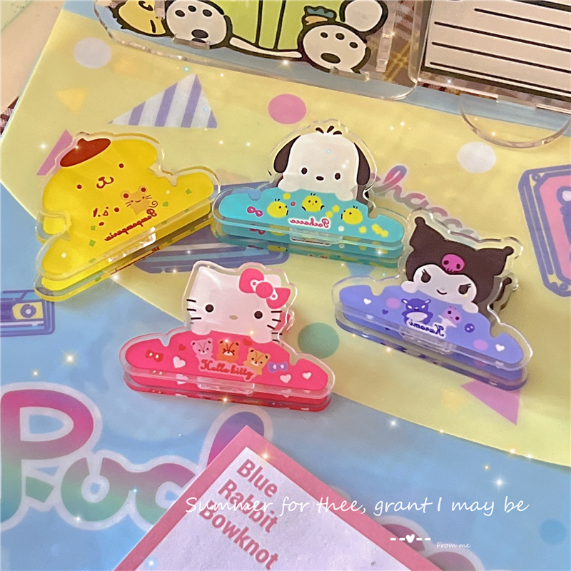 Sanrio Cute folder clip simulation hanger ticket small clip photo snack ...