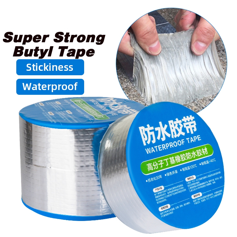 Aluminum Foil Tape 15cm x 500cm Butyl Waterproof Tape Wall Crack Repair ...