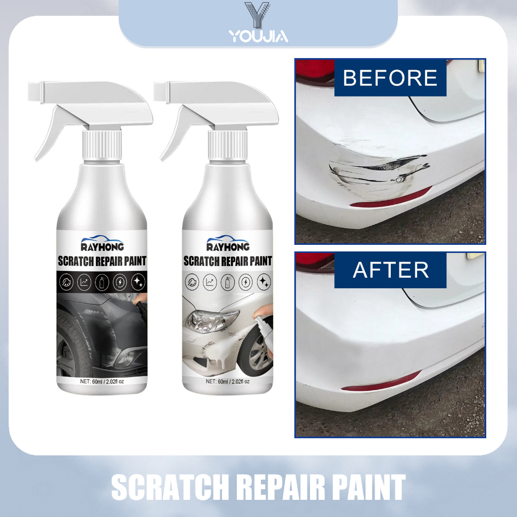 RAYHONG Car Scratch Removal Spray Black & White Portable Car Polishing ...