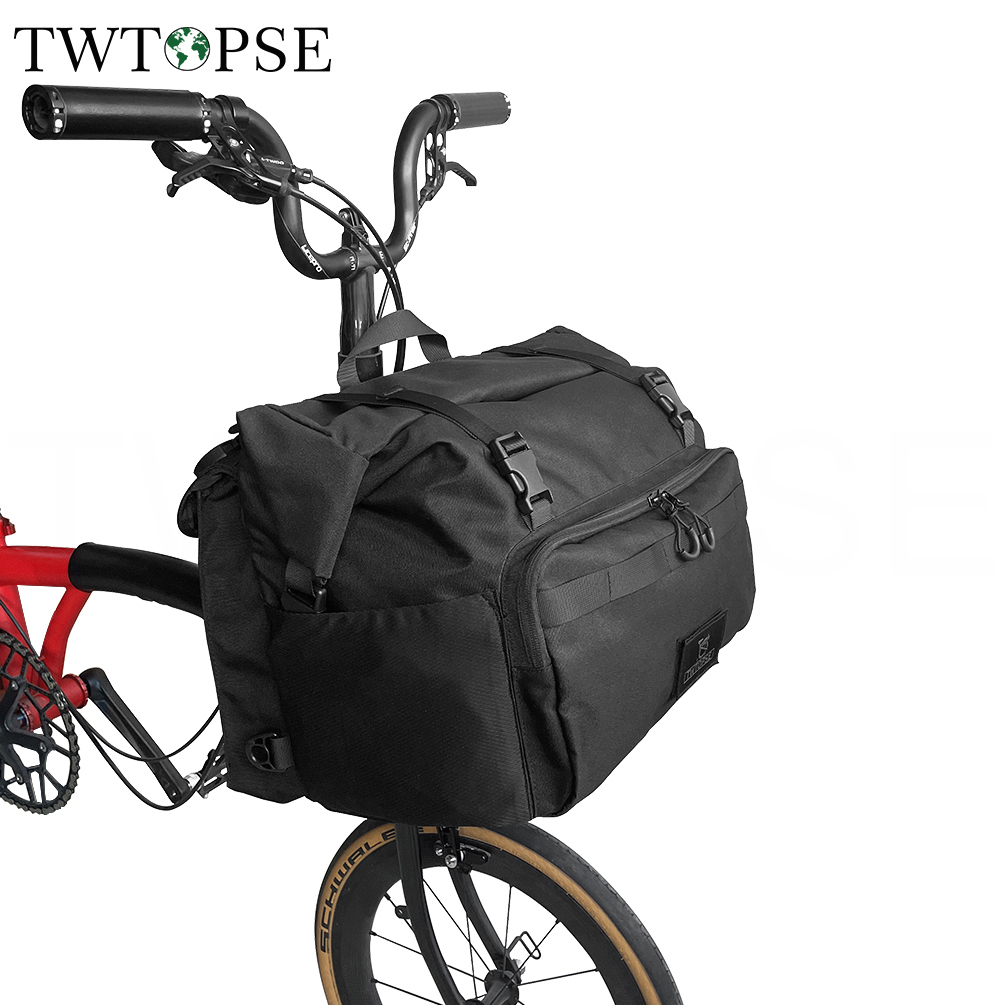 TWTOPSE Bicycle Backpack Borough Roll Top Bag For Brompton Folding Bike ...