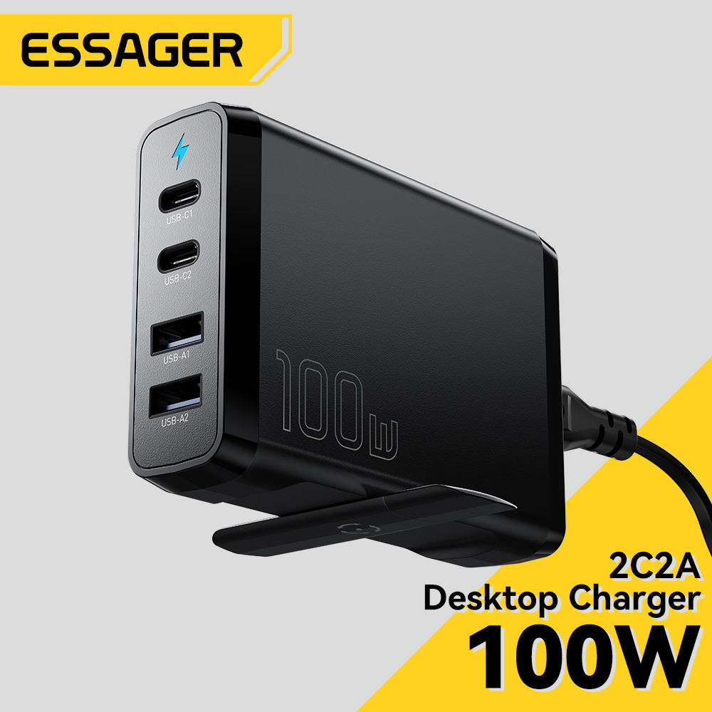 Essager 100/140W GAN Desktop Charger Fast Charging Usb Type C charger ...