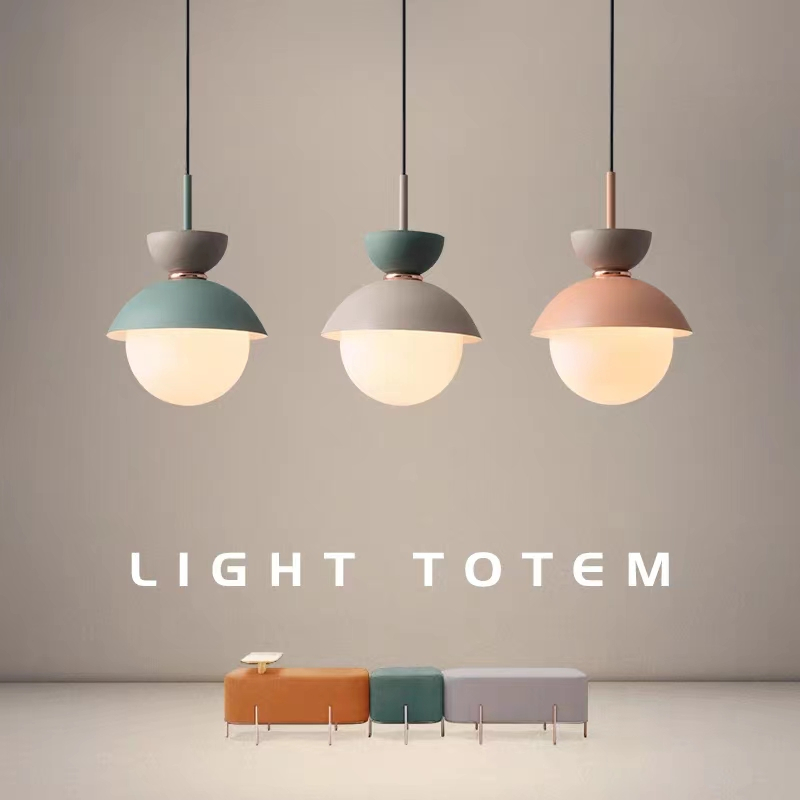 Nordic Macaron Pendant Light Decorative Hanging Lamp Chandelier Ceiling ...