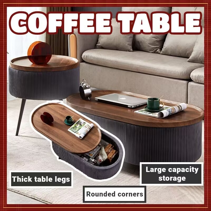Nordic coffee table home living room coffee table storage sofa side ...