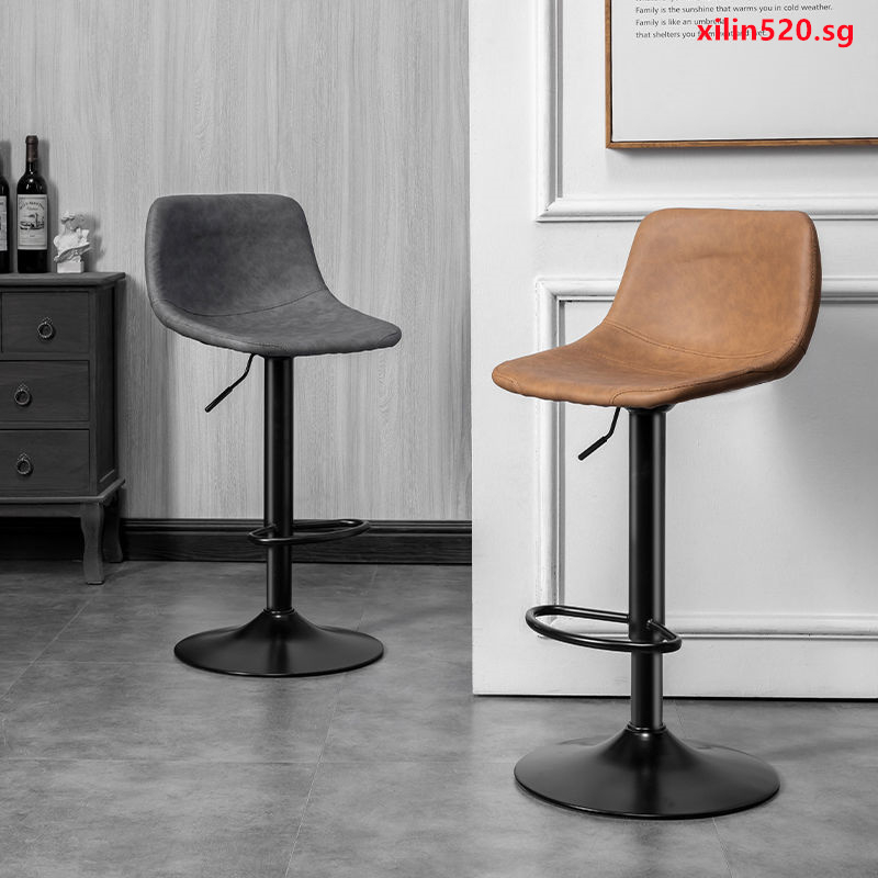 Bar stools lift and rotate modern minimalist backrest bar stools light ...