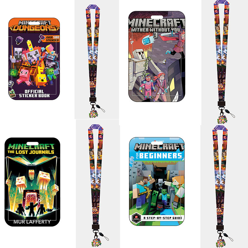 Minecraft Lanyard wallet card holder strap school name tag gift for ...