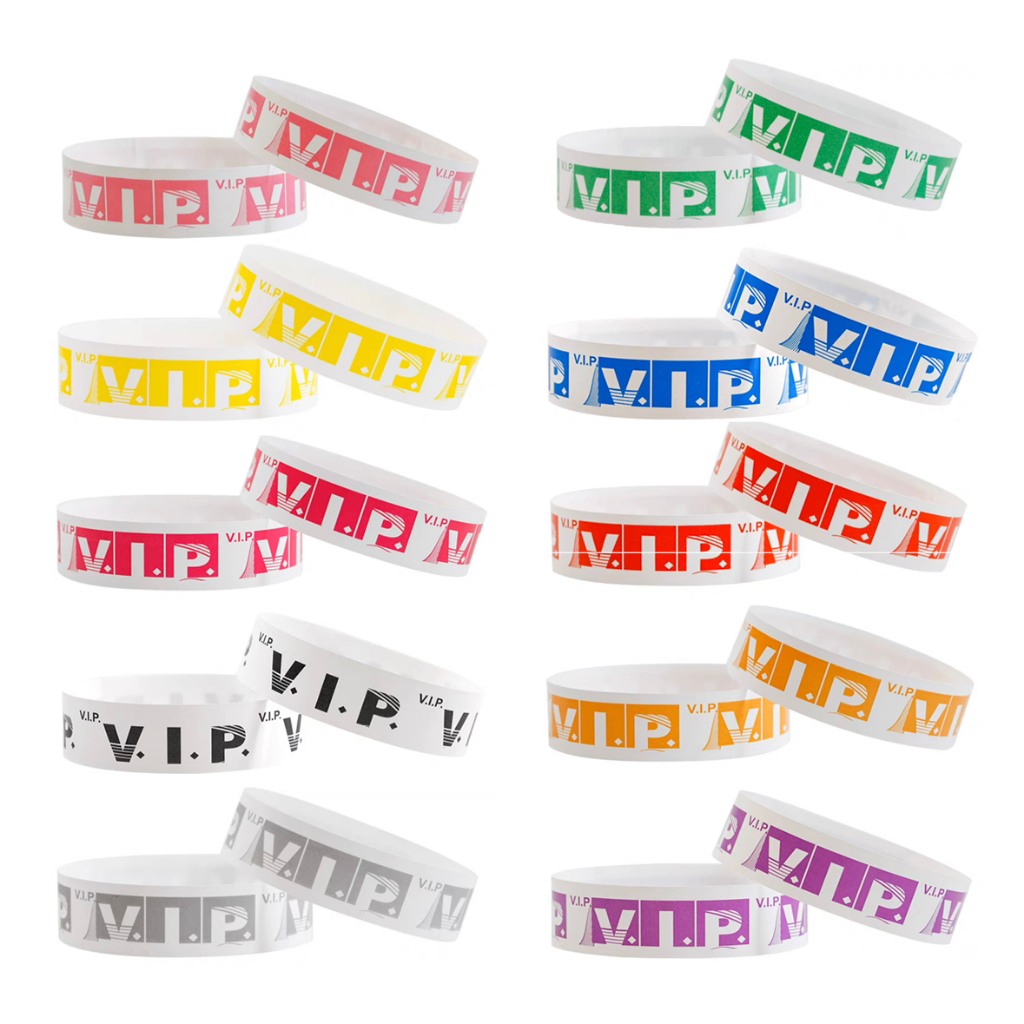 100pcs* events wristband VIP sticker sythetic hang label meeting ...