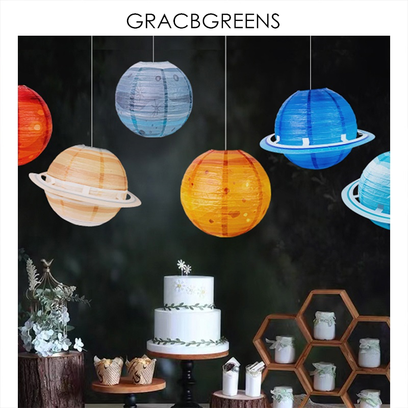 8 pieces per set Earth Planet Paper Lantern for Outer Space Theme ...