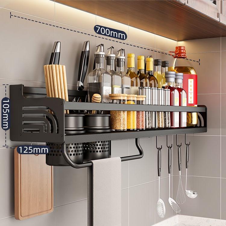 2-Tier Spice Rack Hanging Kitchen Rack Kitchen Organizer Condiments ...