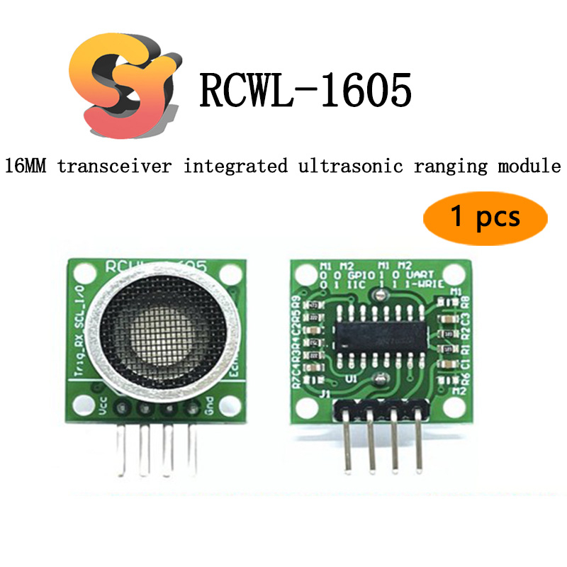 R Rcwl 1605 Transceiver Integrated Ultrasonic Rangefinder Sensor Module Gpio Serial Port Iic