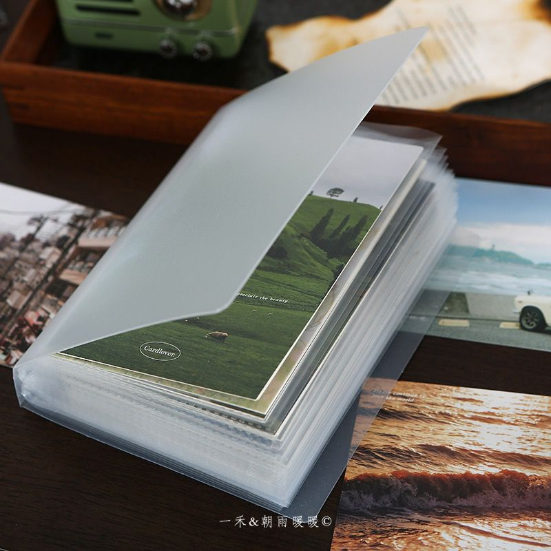 Ohaya ins Frosted 40 Card Slots 4R Photo Album Card Postcard Storage ...