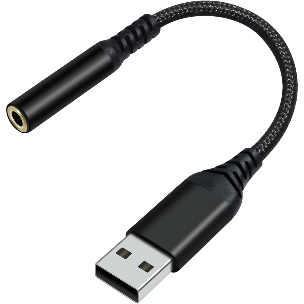 USB to 3.5mm Audio Jack Adapter Headphone Mic USB-A to 3.5 mm AUX Cord ...